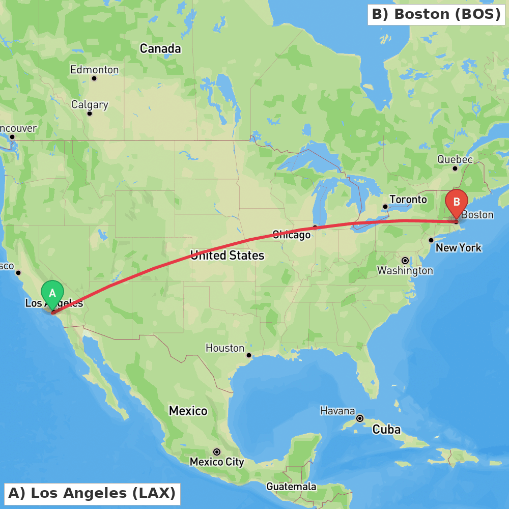 Los Angeles to Boston Flights (LAX-BOS) - AirportRoutes