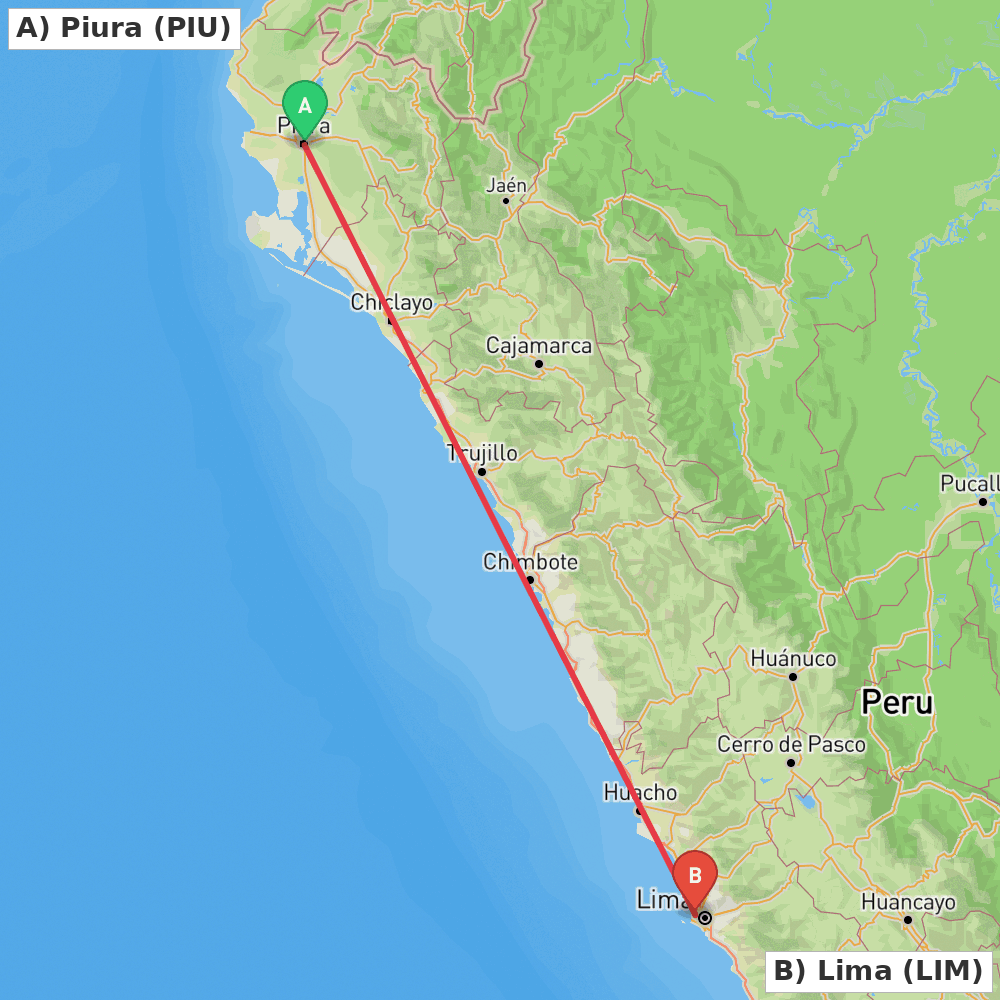 Piura to Lima Flights (PIU-LIM) - AirportRoutes